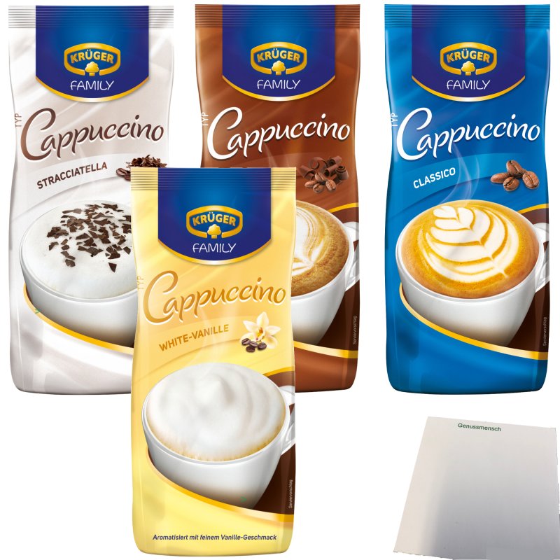 Krüger Family Testpaket Cappuccino Stracciatella Schoko White Classic