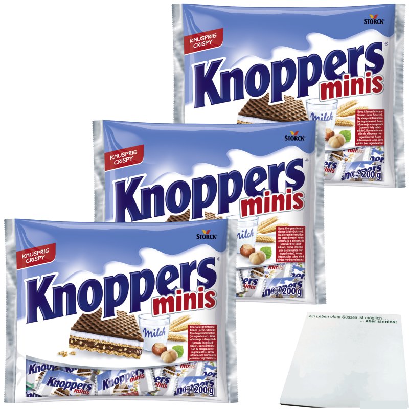 Storck Knoppers Minis das Frühstückchen und alles ist drin 3er Pack