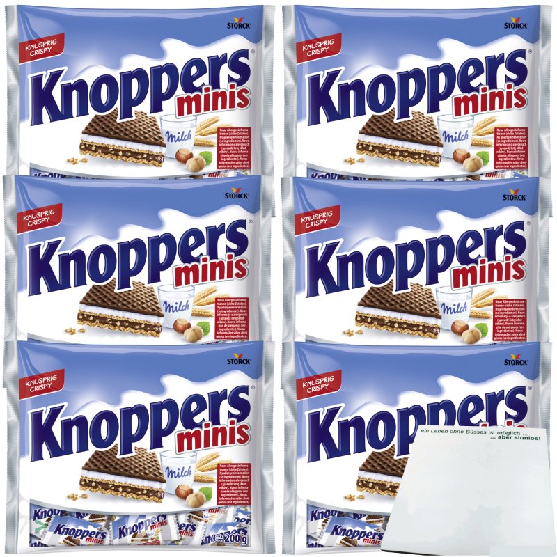 Storck Knoppers Minis das Frühstückchen und alles ist drin 6er Pack