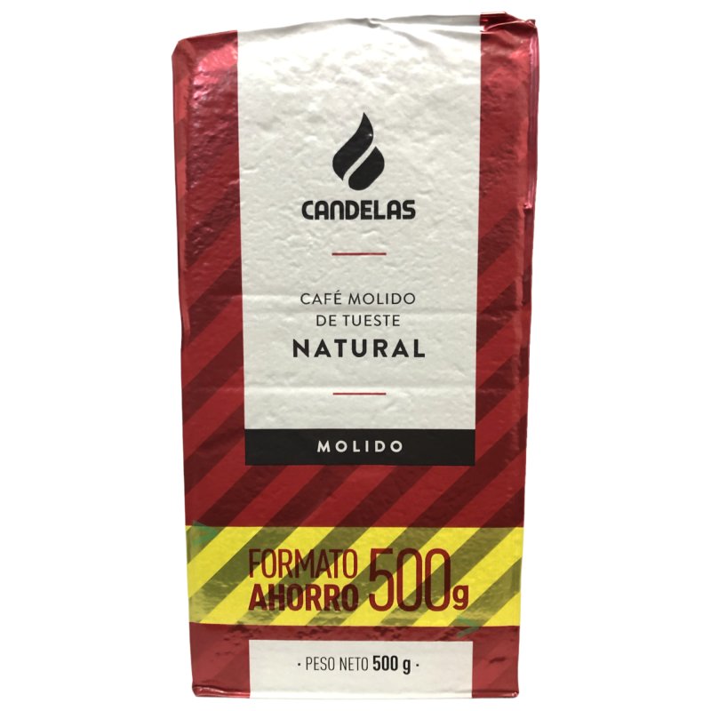 Candelas Cafe Molido de tueste Natural (gemahlener Kaffee, 500g Packu