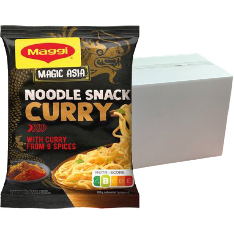 Maggi Magic Asia Nudel Snack Instant Curry (20x62g Packungen)