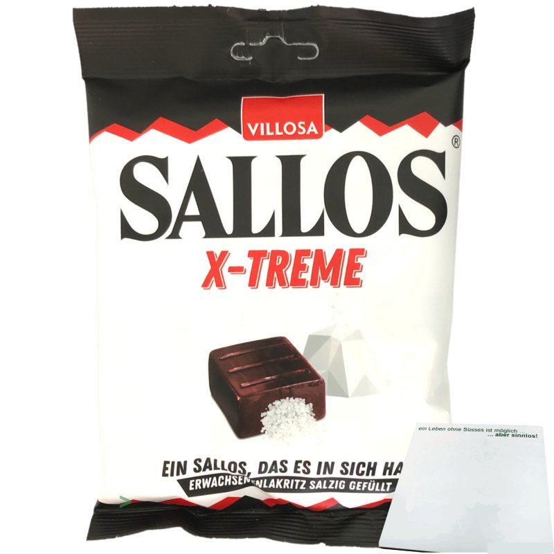 Sallos X Treme Hartkamellen mit Lakritz Salmiak Salz Füllung 1er Pack