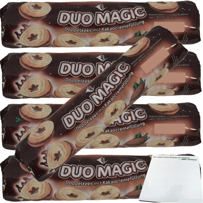 DuoMagic Doppelkeks mit Kakaocremefüllung 5er Pack (5x176g Packung)