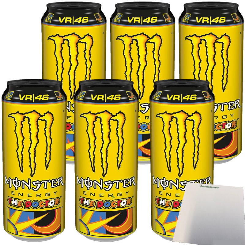 Monster Energy Drink The Doctor Rossi Edition DPG 6er Pack (6x0,5 Lit