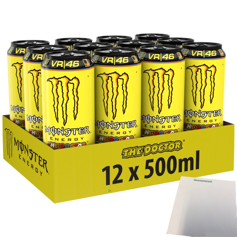 Monster Energy Drink The Doctor Rossi Edition DPG 12er Pack (12x0,5 L
