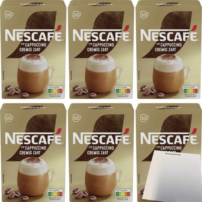 Nescafe Gold Typ Cappuccino Cremig Zart Getränkepulver 6x140g Packung