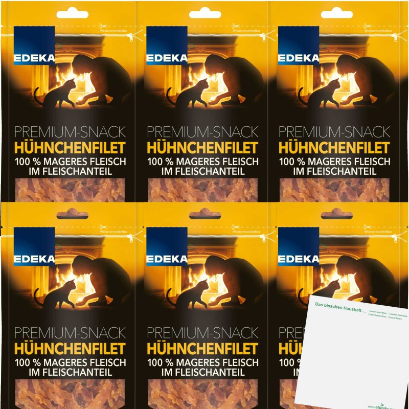 Edeka Premium-Snack Hühnchenfilet 6er Pack (6x50g Packung) + usy Bloc
