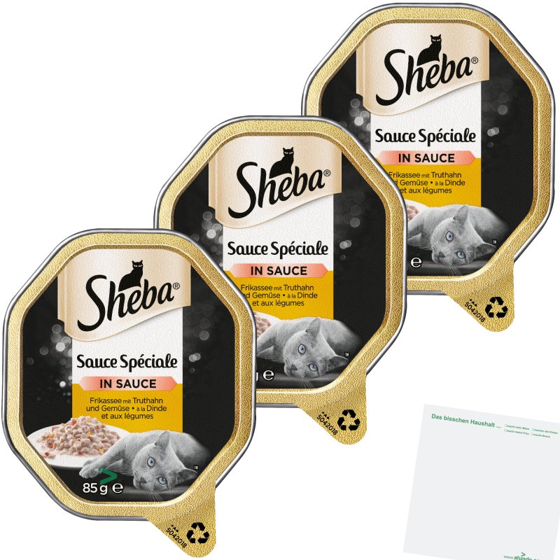 Sheba Katzenfutter Nassfutter Sauce Speciale Frikassee mit Truthahn