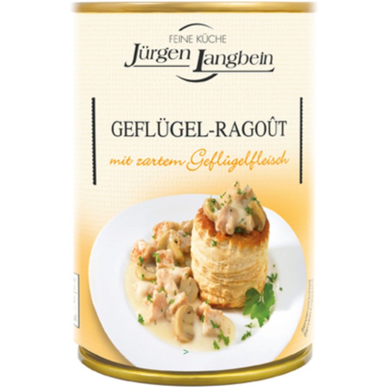 Jürgen Langbein Geflügel-Ragout mit zartem Geflügelfleisch 6er Pack