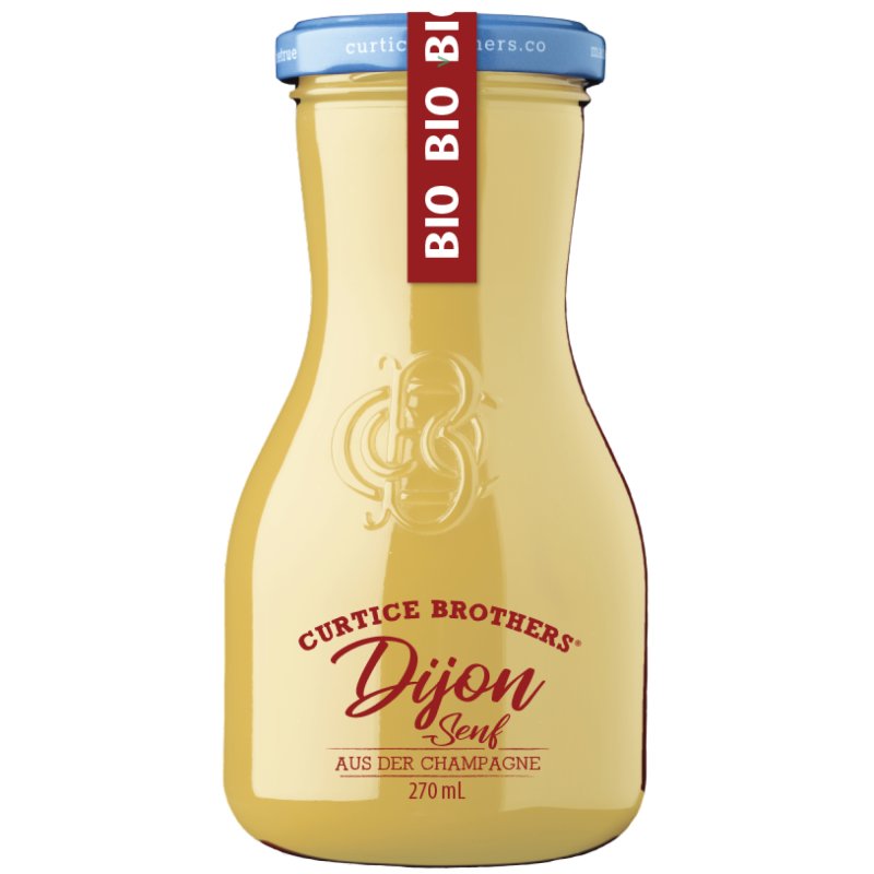 Curtice Brothers Bio Dijon Senf 3er Pack (3x270ml Flasche) + usy Bloc