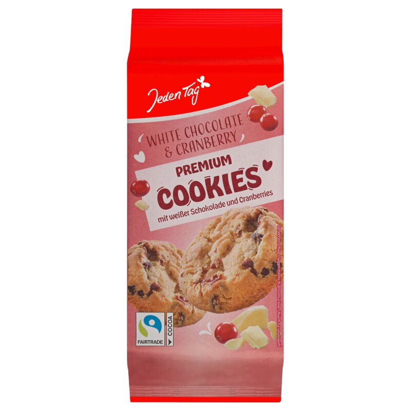 Jeden Tag Cookies White Chocolate and Cranberry (200g)