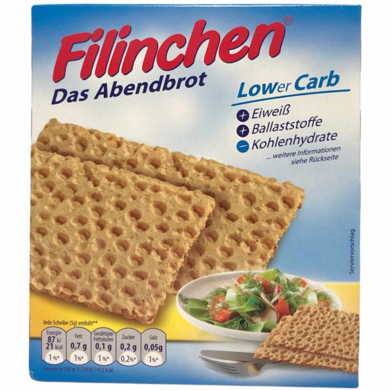 Filinchen das Abendbrot Low Carb Knusperbrot (100g Packung)