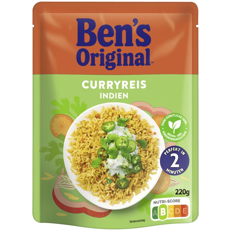 Ben's Original Express Curryreis Indien (220g Packung)