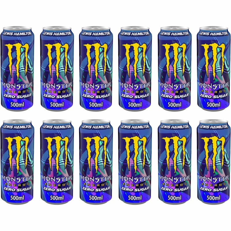 MONSTER Energy Drink Lewis Hamilton Zero Sugar 12x0,5l Dosen