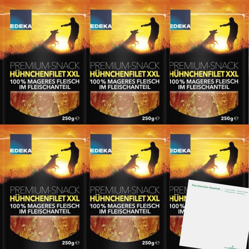 Edeka Premiumsnack Hühnchenfilet XXL 6er Pack (6x250g Packung) + usy