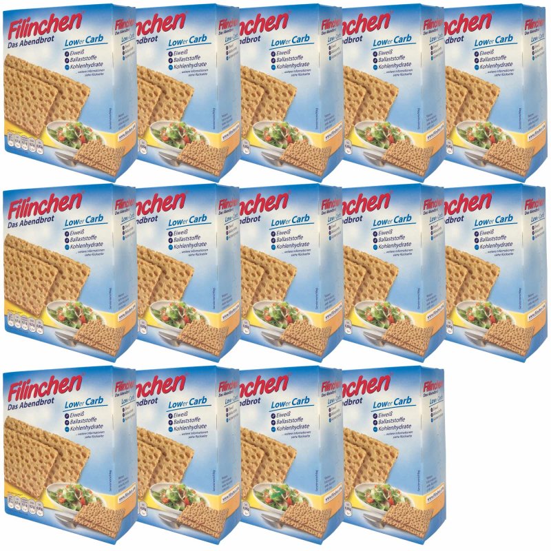 Filinchen das Abendbrot Low Carb Knusperbrot VPE (14x100g Packung)
