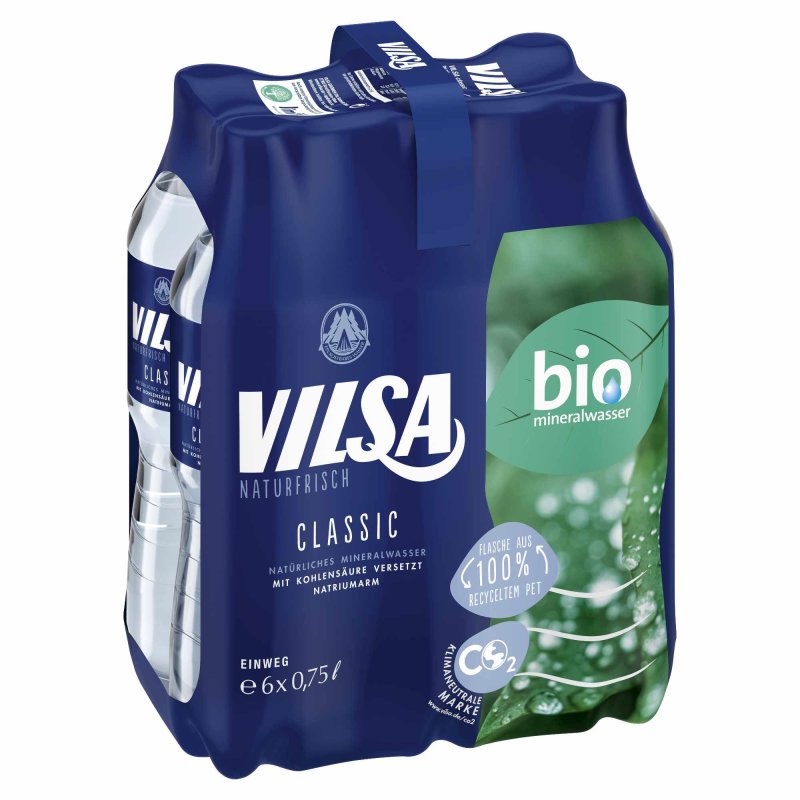 Vilsa Brunnen Mineralwasser Classic PET (6x0,75 l) VPE