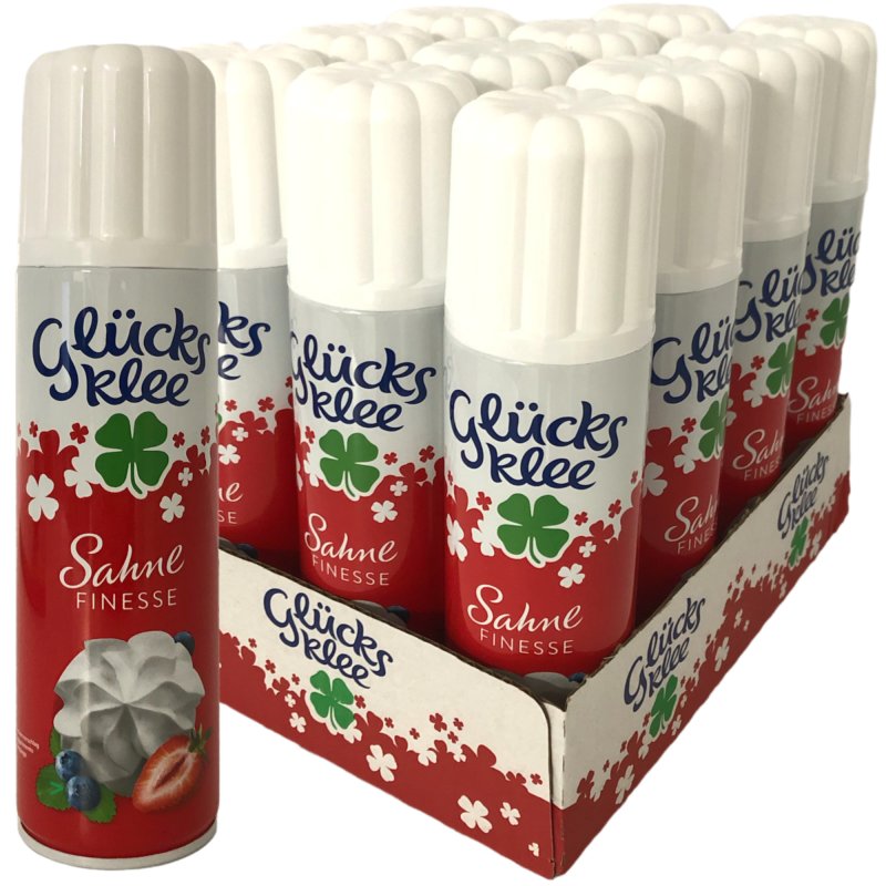 Glücksklee Sprühsahne Finesse 30% Fett VPE (12x250ml Dose)