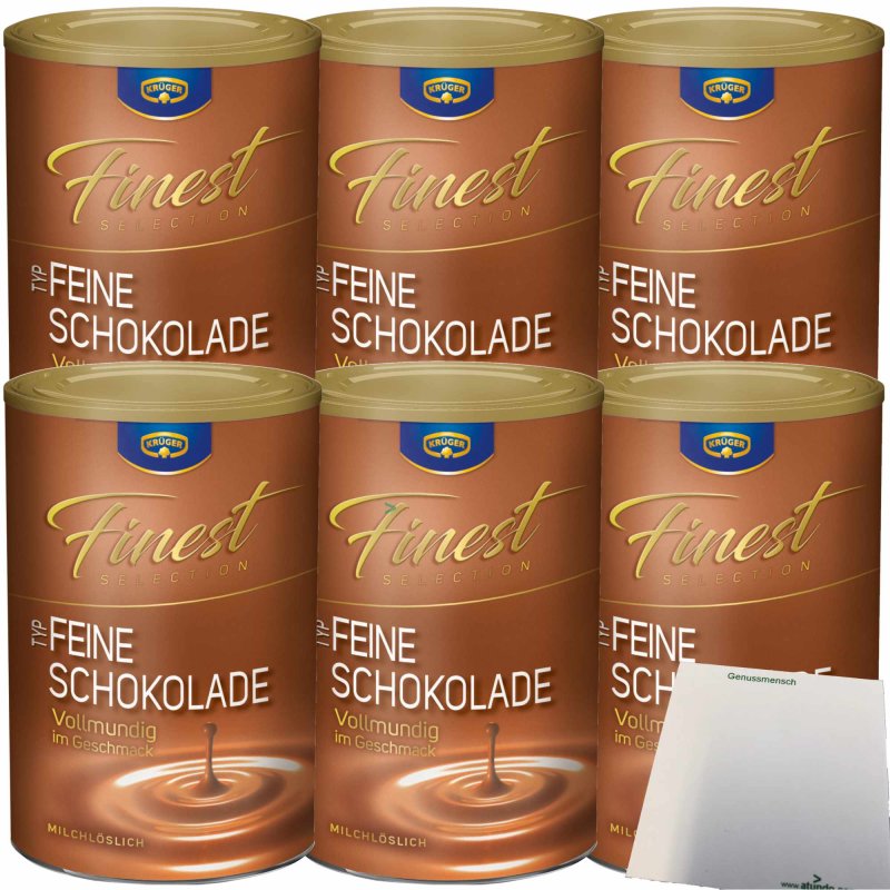 Krüger Finest Selection Typ Feine Schokolade 6er Pack (6x300g Dose)