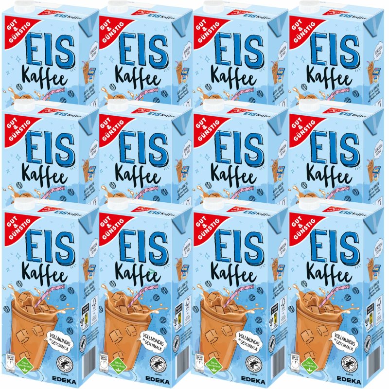 GUT&GÜNSTIG Eis Kaffee Vollmundig im Geschmack kalt und heiß ein Genu