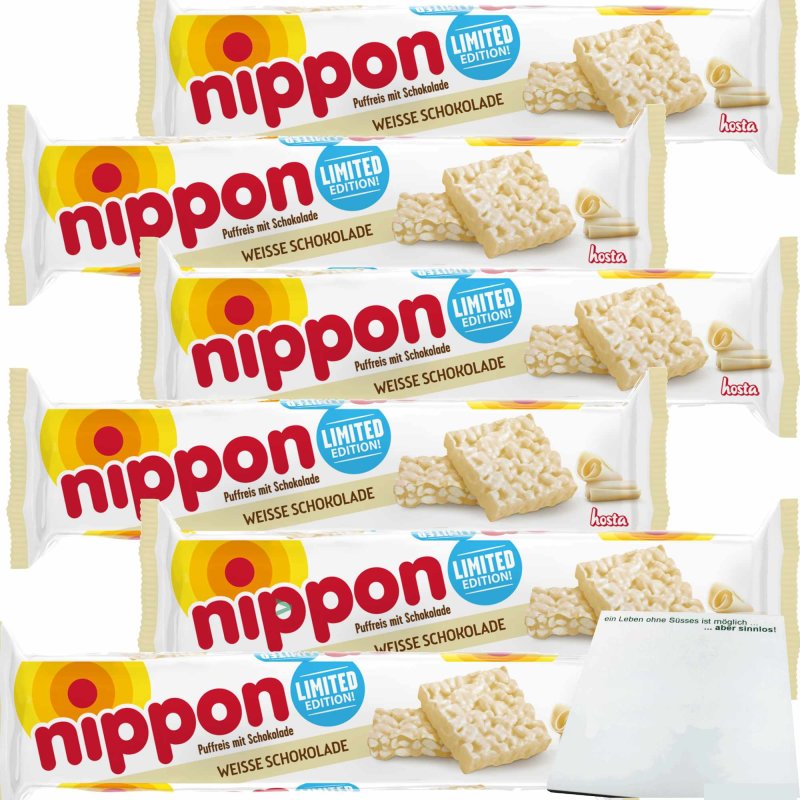 Nippon Häppchen white 6er Pack (6x200g Packung) + usy Block