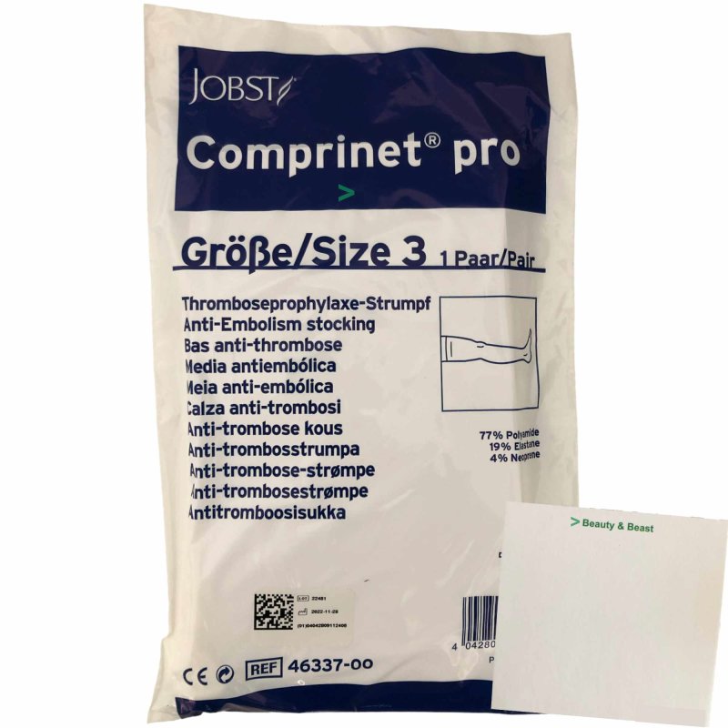 Comprinet Pro Anti-Thrombose Kompressionsstrümpfe oberschenkellang 3e