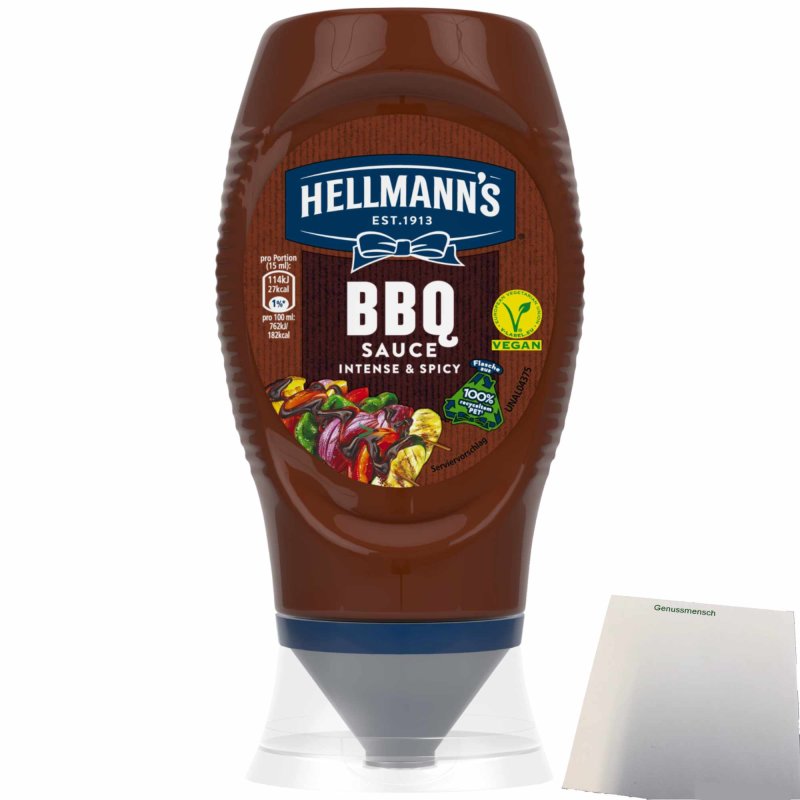 Hellmann´s Grillsauce BBQ Sauce (250ml Flasche) + usy Block