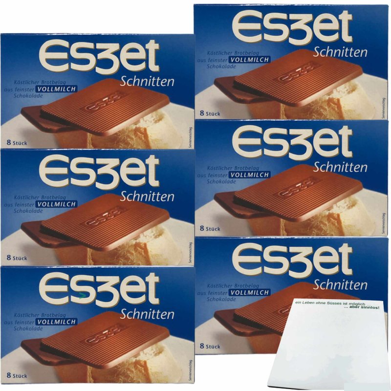 Eszet Schnitten Vollmilch köstlicher Brotbelag 6er Pack (6x75g Packun