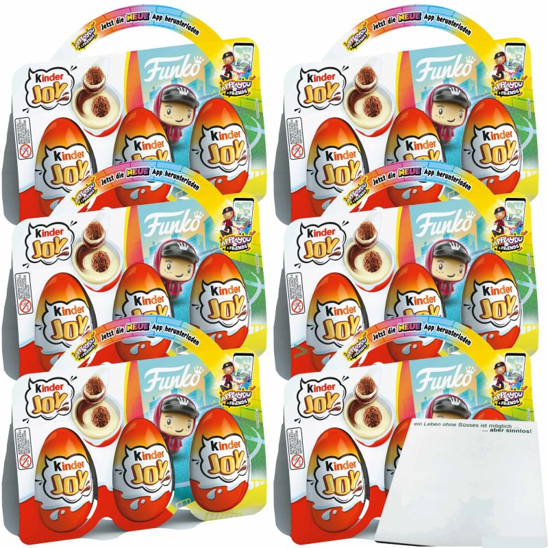 Kinder Joy Applaydu & Friends Funko Figuren 6er Pack (18x20g Eier)