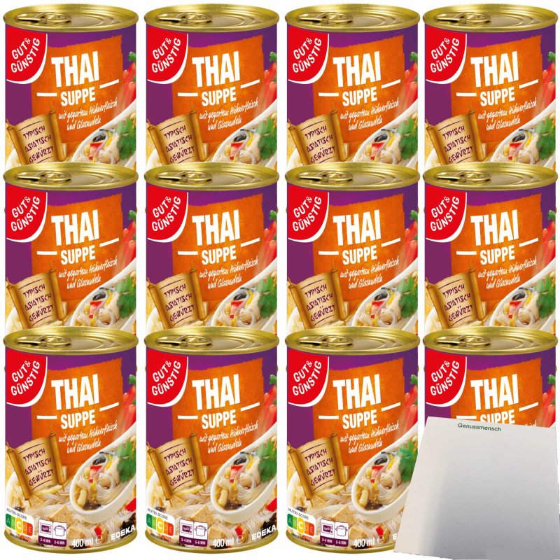 Gut&Günstig Thaisuppe mit feinem Hühnerfleisch und typisch asiatische