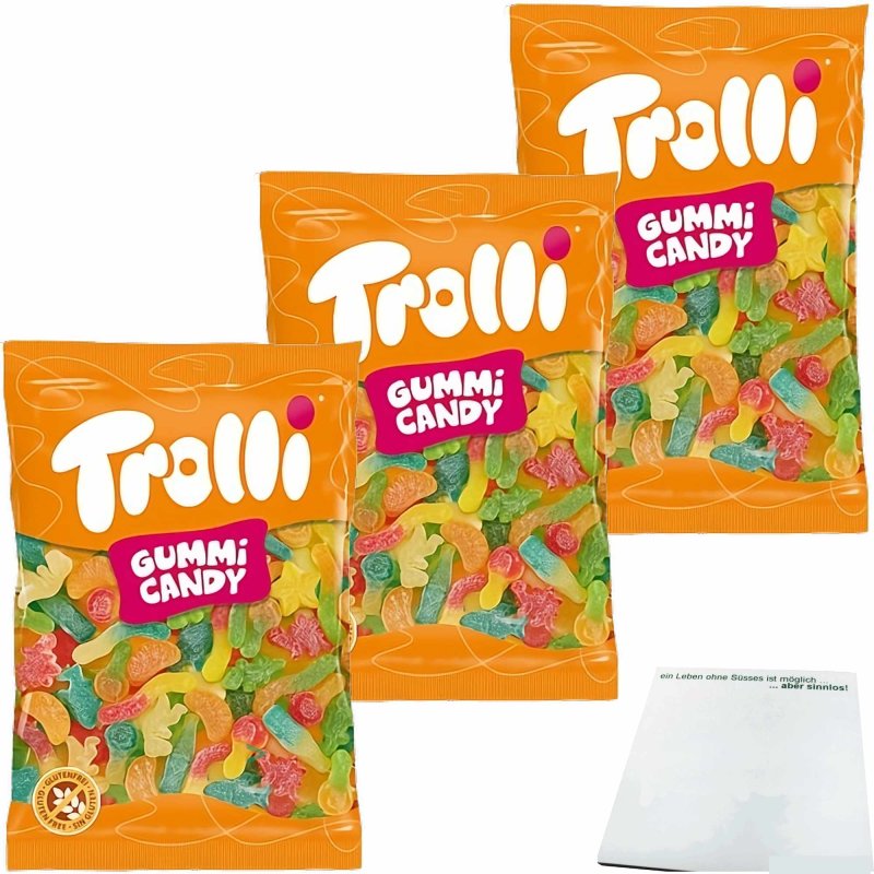 Trolli Funiverse Sour mix sauerer Fruchtgummi 3er Pack (3x1kg XL Pack