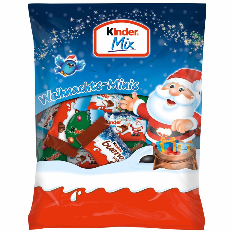 Ferrero Kinder Mix Beutel Weihnachts-Minis (153g Packung)