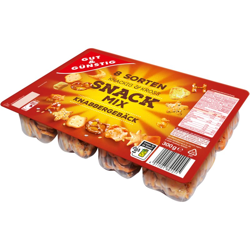 Gut&Günstig Snack Mix knusprige Knabbervielfalt (300g Packung)