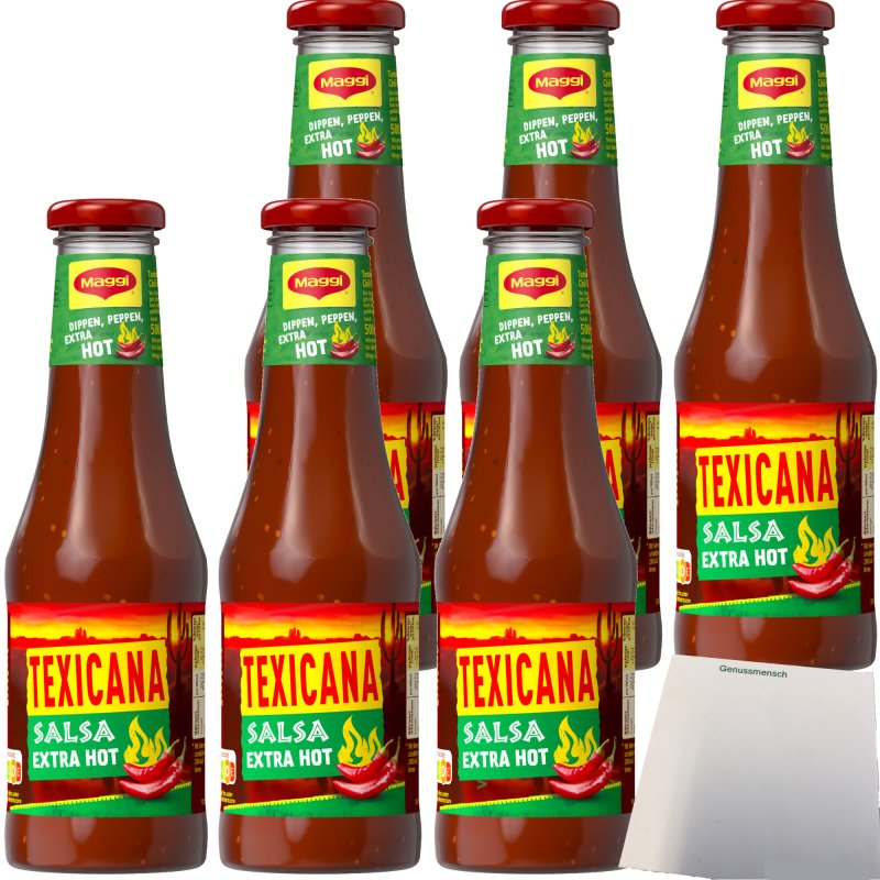Maggi Texicana Salsa extra HOT Tomaten Chili sauce 6er Pack (6x500ml)