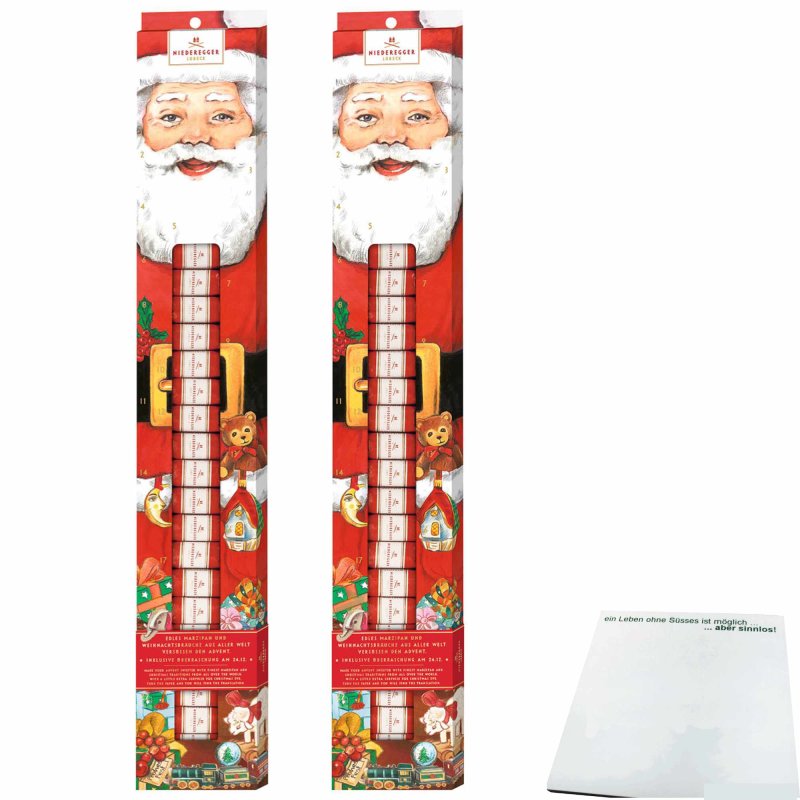 Niederegger Adventskalender Marzipan Klassiker 2er Pack (2x300g Packu