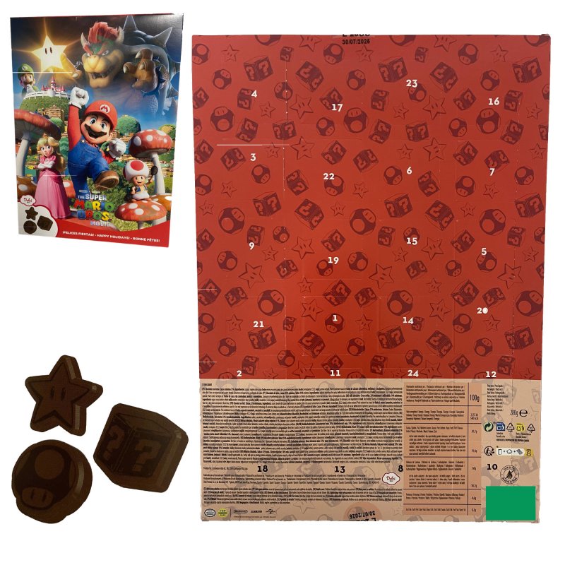 Super Mario Adventskalender Premium XL (280g Schokolade)