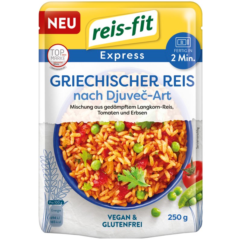 Reis-Fit Express griechischer Reis nach Djuvec-Art (250g Packung)