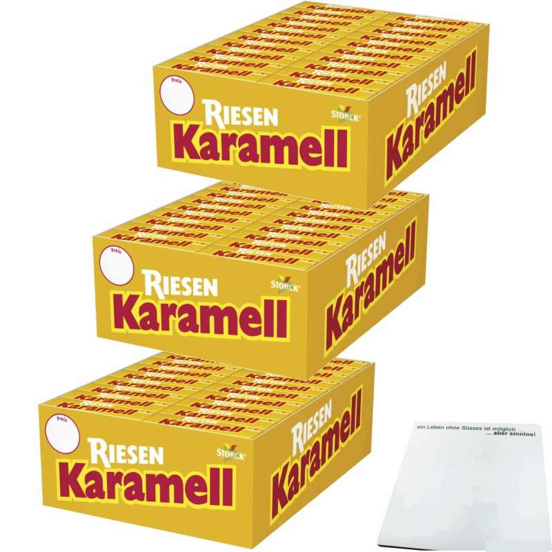 Storck Riesen Karamel 80er Pack 3er Pack (3x Kioskbox, 80x29g) + usy