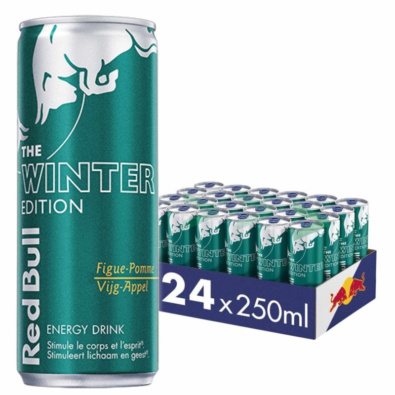 Red Bull Winter Edition 2023 Apfel/Feige Figue/PommeTray (24x250 ml)