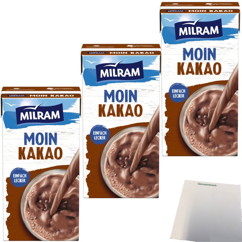 Milram MOIN Kakao Drink 0,2% einfach lecker 3er Pack (3x0,5 Liter Pac
