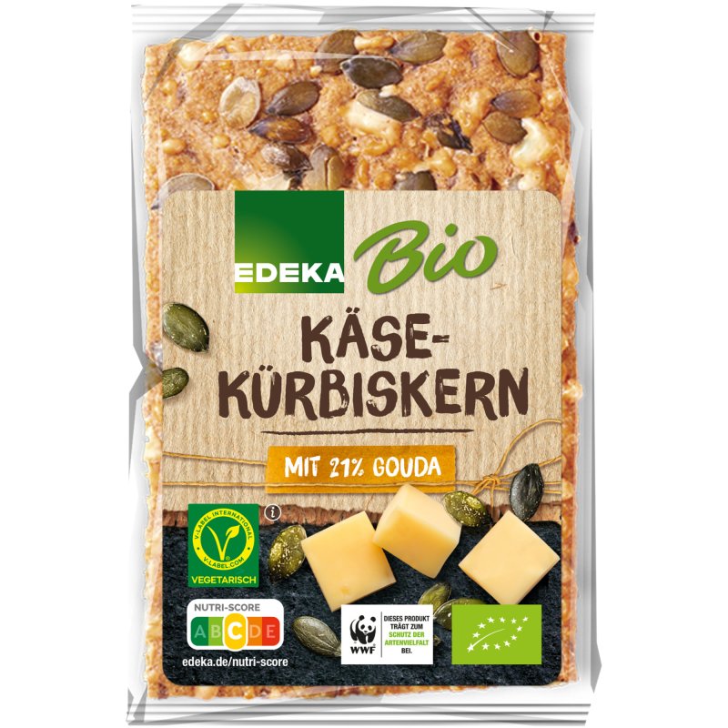 Edeka Bio Käse-Kürbiskern Knäckebrot 200g Packung