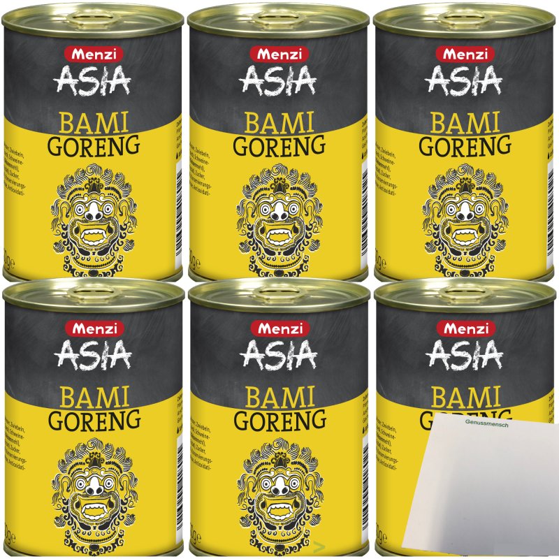 Menzi Bami Goreng 6er Pack (6x400g Dose) + usy Block