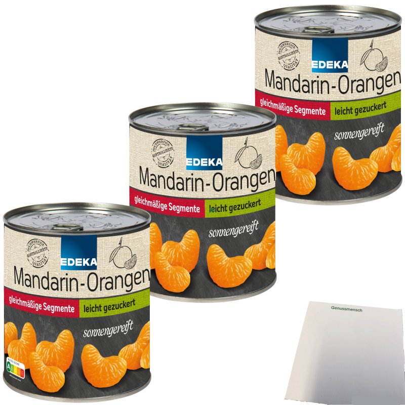 Edeka Mandarin-Orangen Mandarinen in der Dose leicht gezuckert kernlo