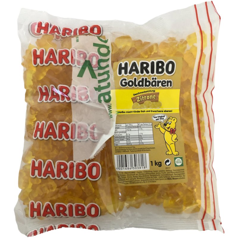 Haribo Goldbears leomn single variety (1kg)