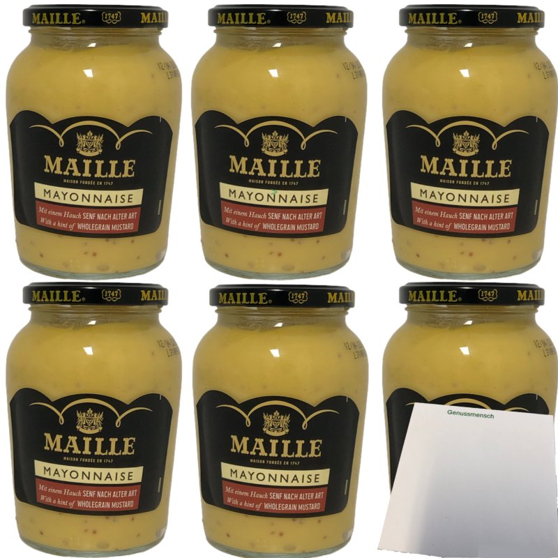 Maille Mayonnaise Gourmet mit einem Hauch Senf nach alter Art 6er Pac
