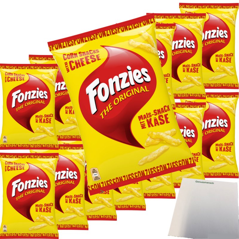 Fonzies Original knusprige Mais-Snack mit Käse-Geschmack VPE (14x100g