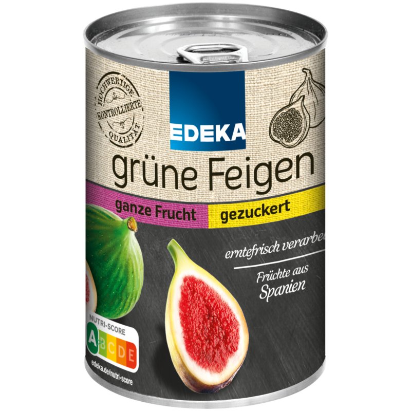 Edeka Grüne Feigen ganze Frucht gezuckert (415g Dose)