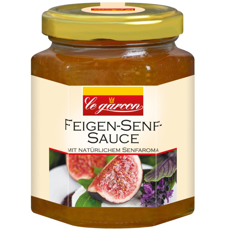 Le Garcon Feigen-Senf-Sauce ideal zu Käse und Wurstspezialitäten (270