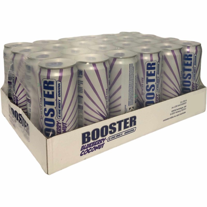 Booster Energy Drink Blueberry-Coconut DPG (24x330ml Dose)
