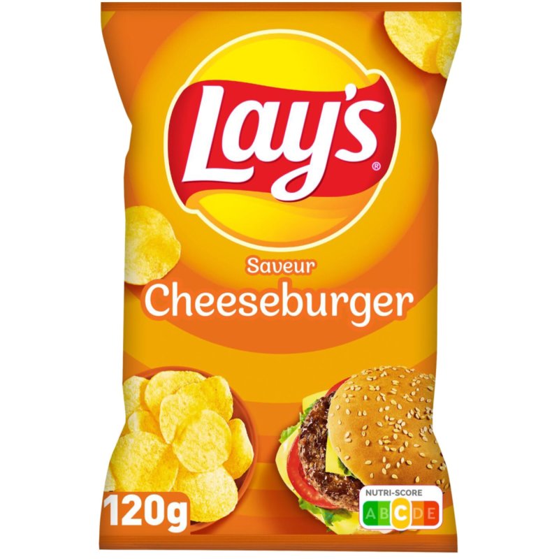 Lays Saveur Cheeseburger Chips 120g MHD 06.04.2024 Restposten Sonderp
